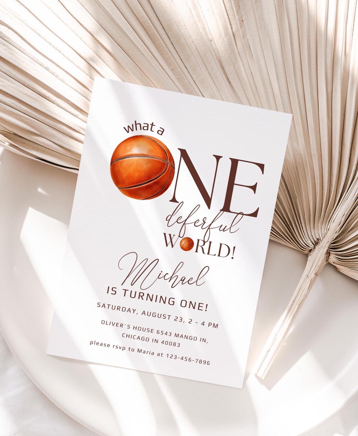 EDITABLE Basketball Invitation Template, Basketball Birthday Party ...