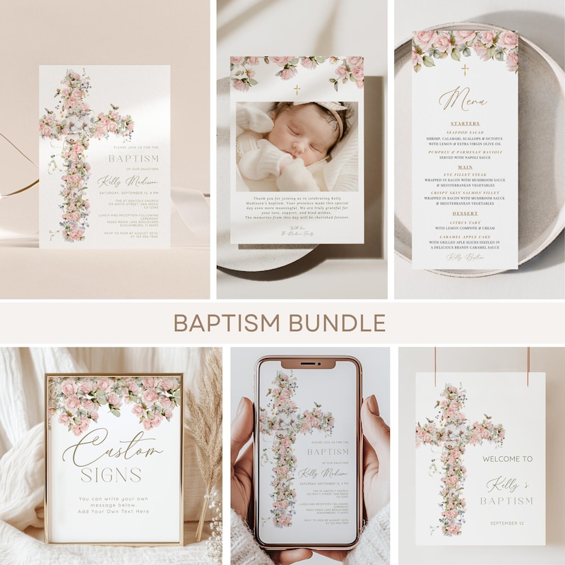 Girl Baptism Package - Etsy