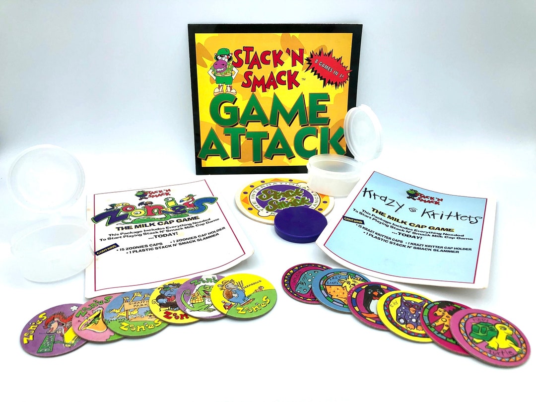 Vintage Pogs From the 90’s Stack N Smack Zoonies & Krazy Kritters ...