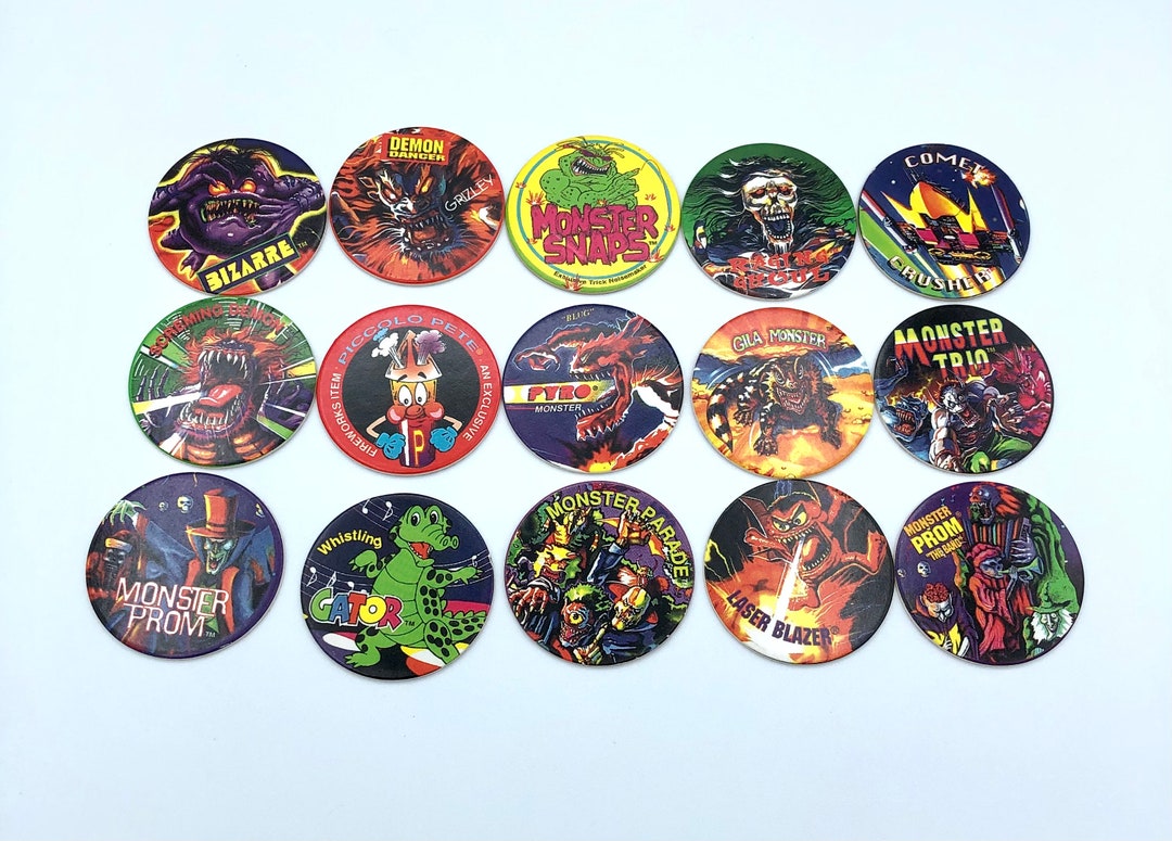 Set of 15 Fireworks Pogs Stack N Smack Pyro Caps No Duplicates - Etsy