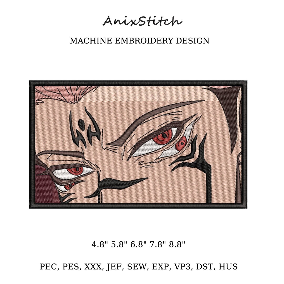 Anime Embroidery Design - Etsy