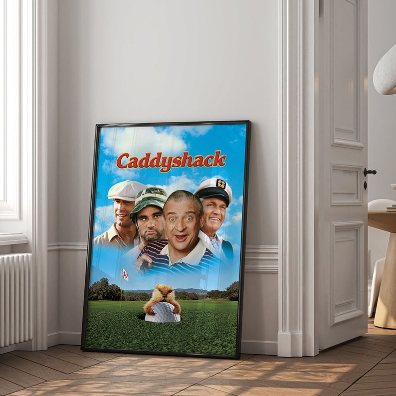 Caddyshack Classic Vintage Movie Poster, Quality Canvas Print, Custom ...