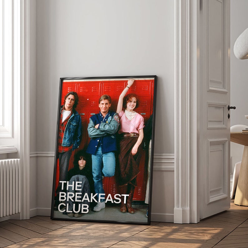 The Breakfast Club Movie Poster, Quality Canvas Print, Custom Poster Print, Movie Wall Art, Home ...
