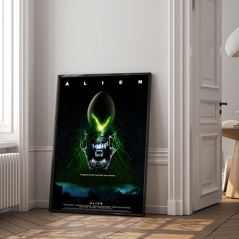 Alien Classic Movie Poster, Quality Canvas Print, Custom Poster Print ...