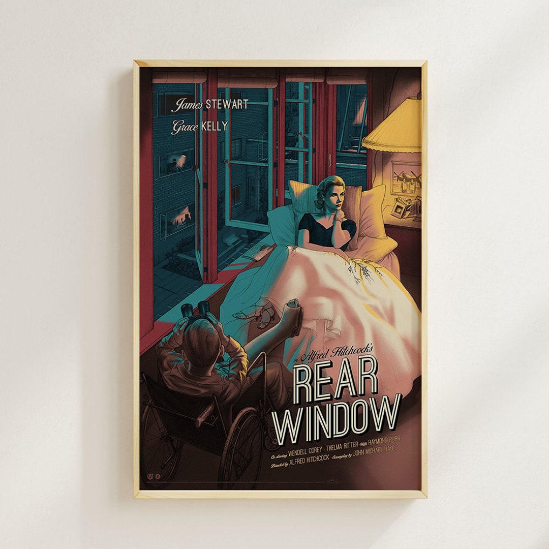 Rear Window Movie Poster, Quality Canvas Print, Custom Poster Print ...