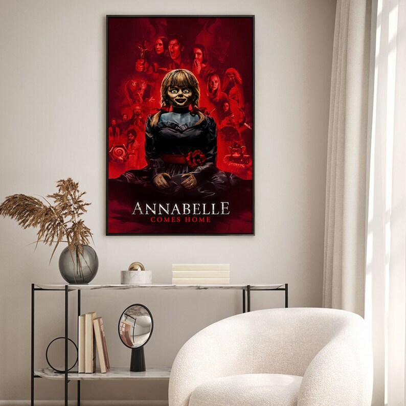 Annabelle Comes Home Horror Movie Poster, Quality Canvas Print, Custom ...