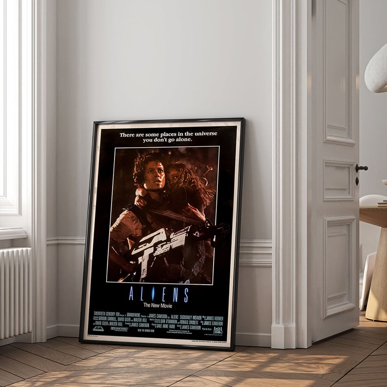 Vintage Alien Classic Movie Poster, Quality Canvas Print, Custom Poster ...