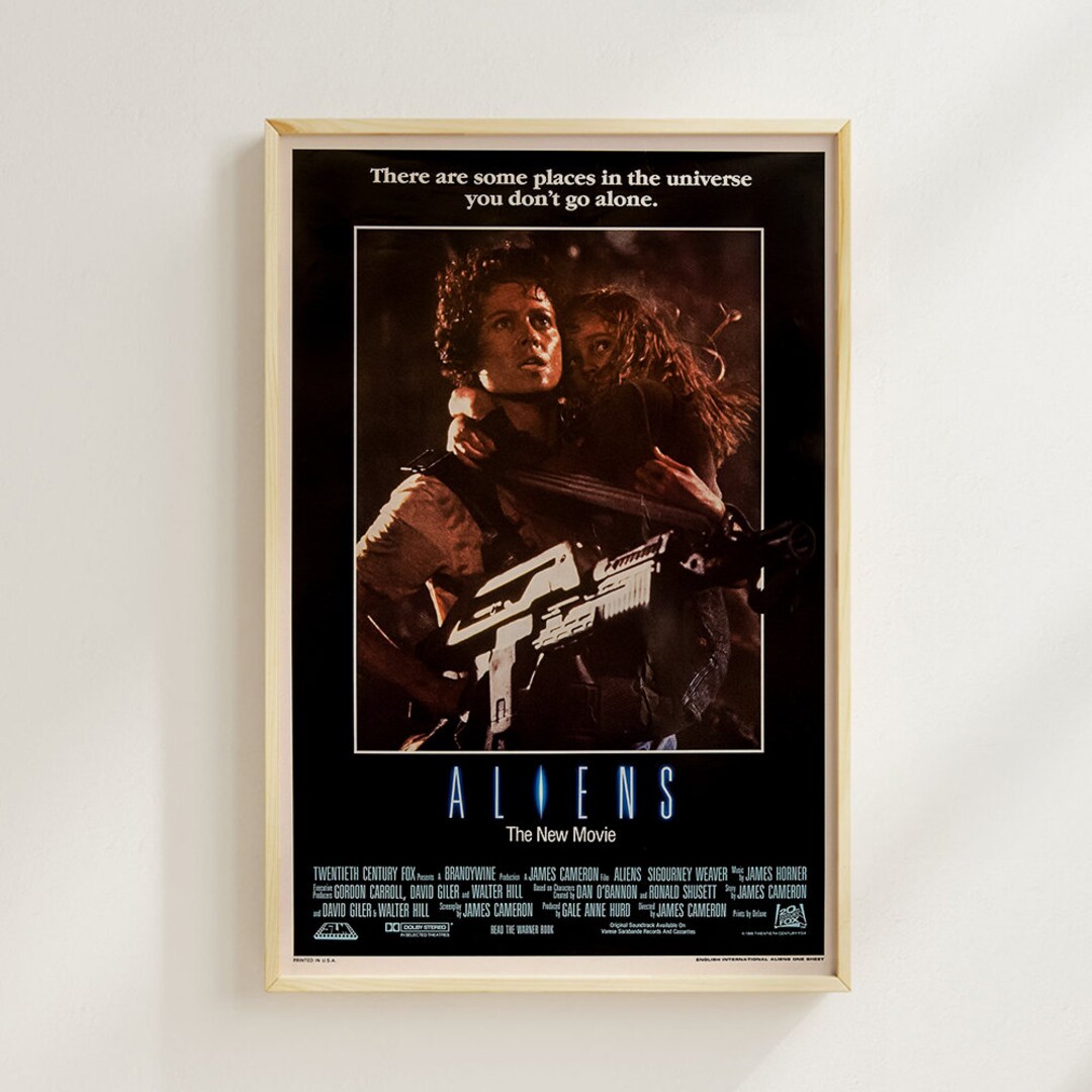 Vintage Alien Classic Movie Poster, Quality Canvas Print, Custom Poster ...