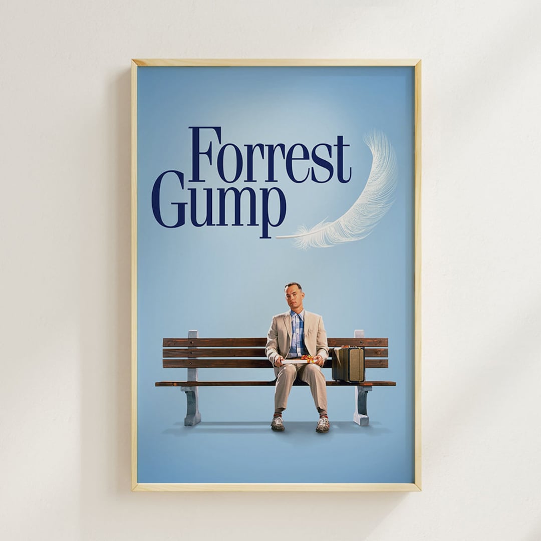 Forrest Gump Movie Poster, Quality Canvas Print, Custom Poster Print ...