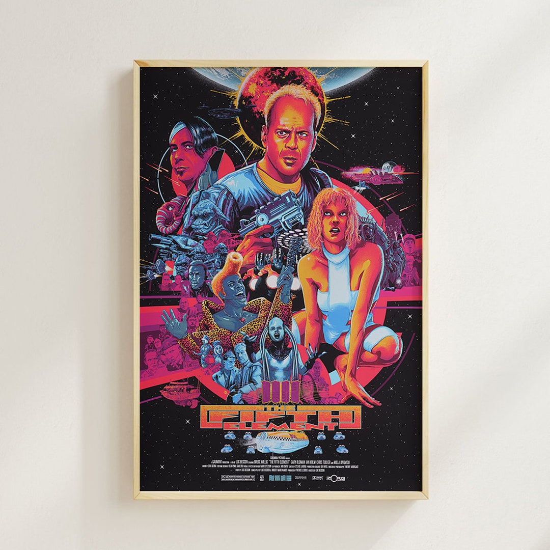 The Fifth Element Movie Poster, Quality Canvas Print, Custom Poster ...
