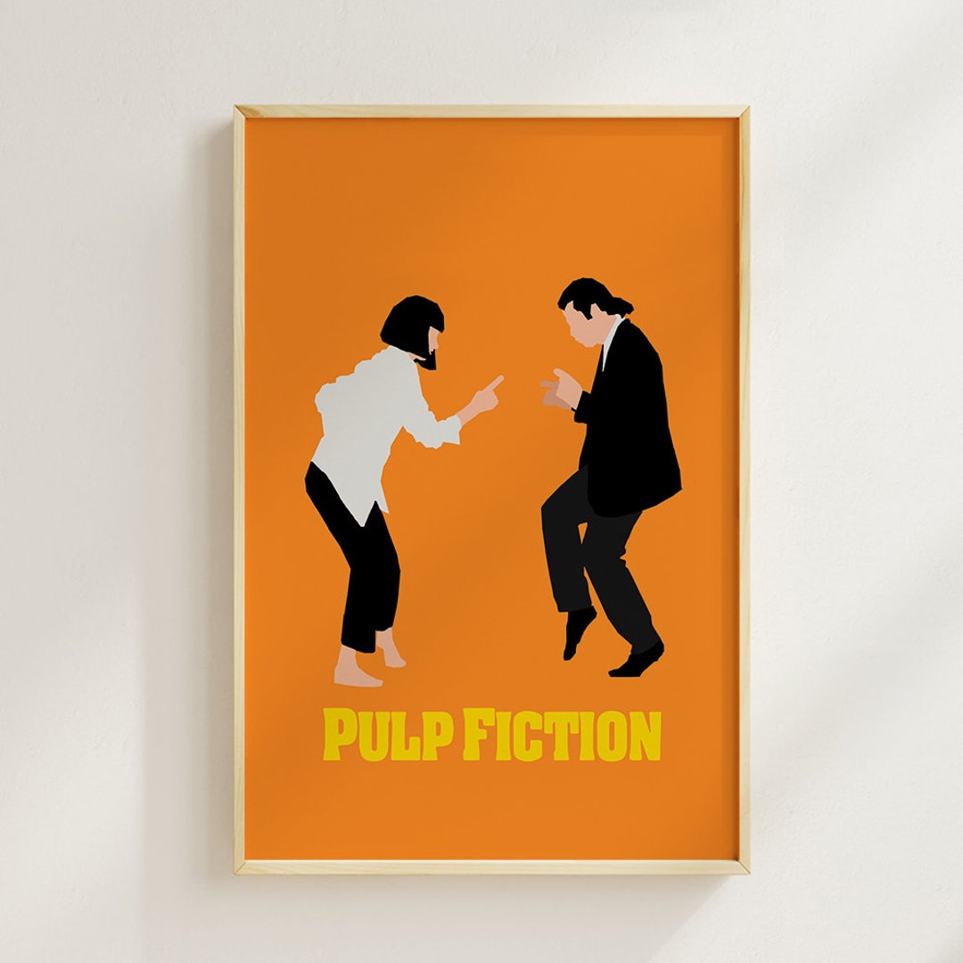 Pulp Fiction Movie Poster, Quality Canvas Print, Custom Poster Print ...