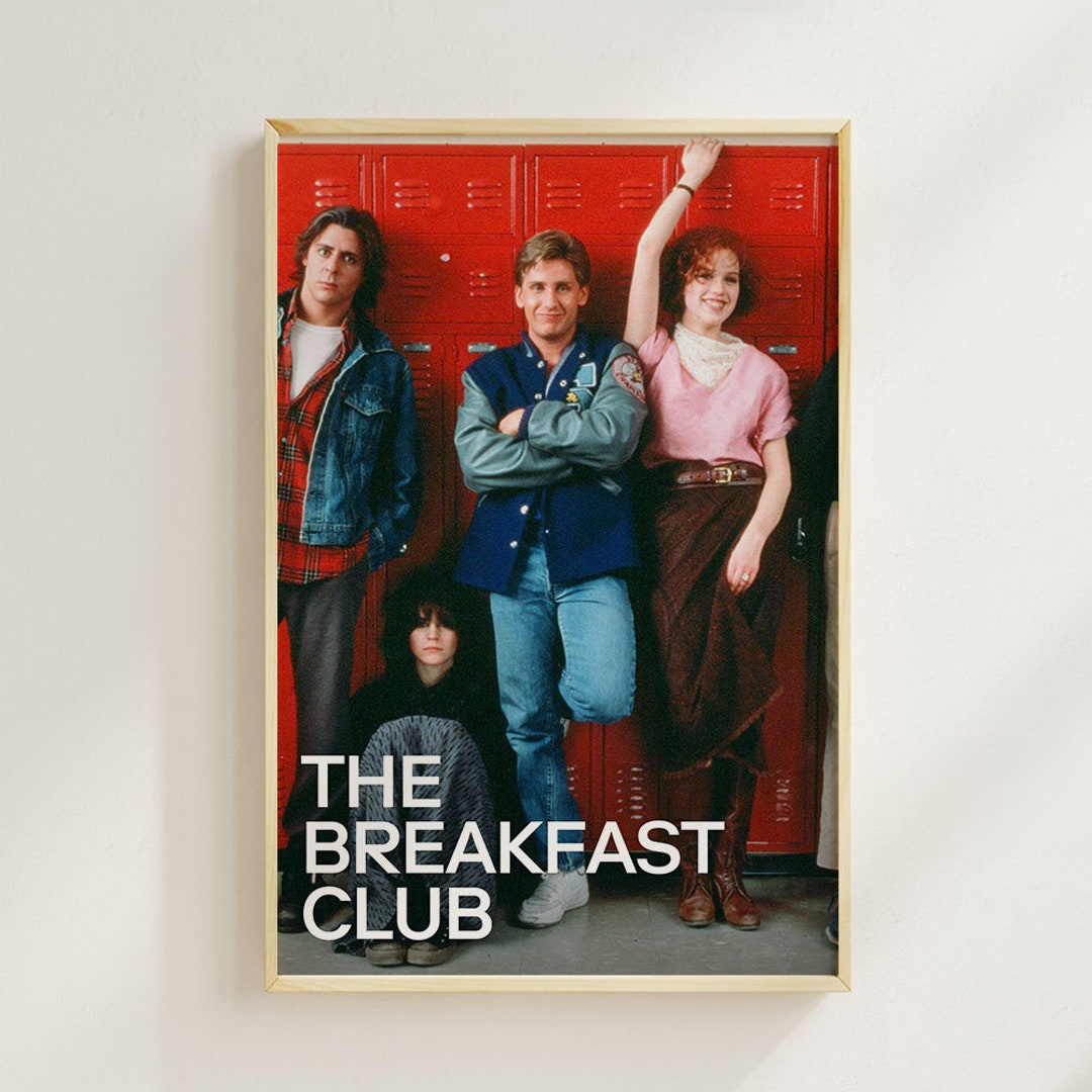The Breakfast Club Movie Poster, Quality Canvas Print, Custom Poster Print, Movie Wall Art, Home ...