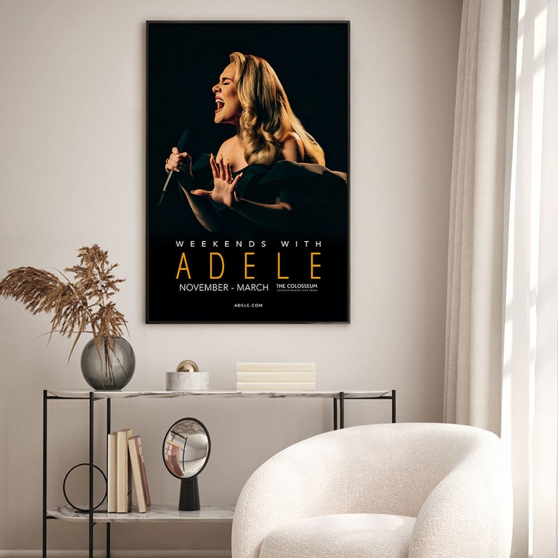 Weekends With Adele Concert Poster, Quality Canvas Print, Custom Poster Print, Wall Art, Home ...