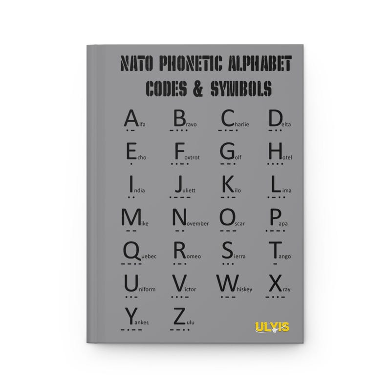 NATO Phonetic Alphabet Hardcover Journal Matte - Etsy
