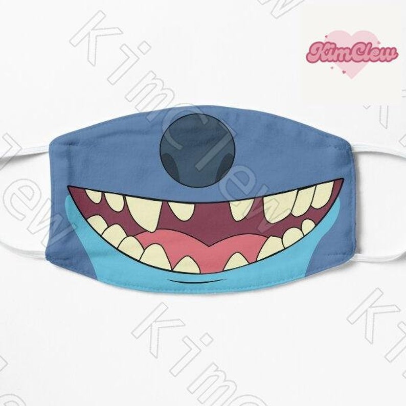 Disney Stitch Face Mask, Stitch Cosplay, Stitch Facemask, Stitch Lover ...