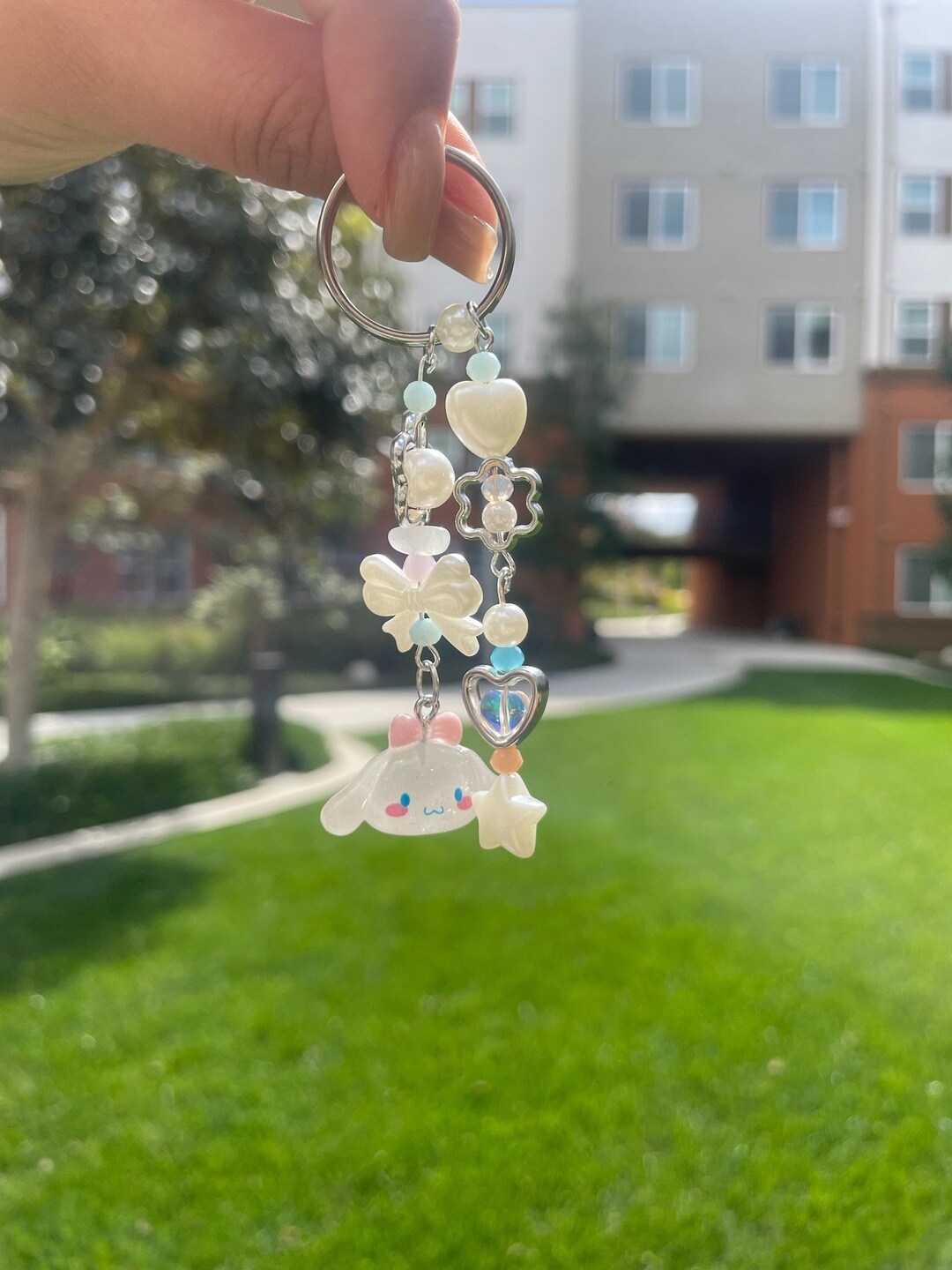 Cinnamoroll Inspired Keychain- Kawaii/sanrio - Etsy