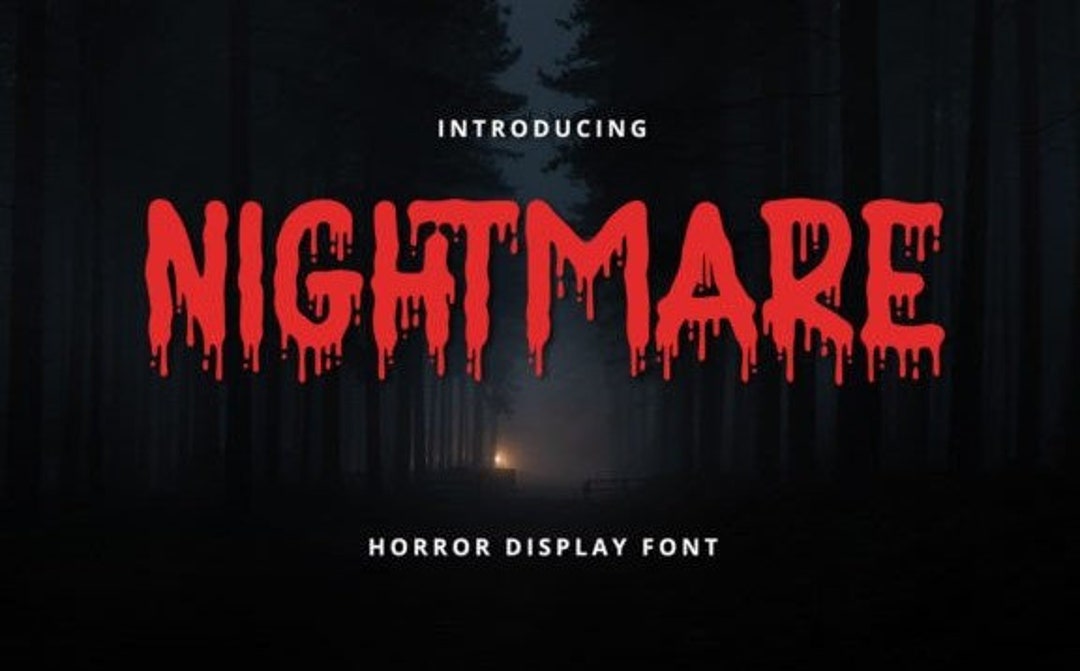 Nightmare Font, Minimalist Bold Font, Cricut Fonts, Casual Font, Modern ...