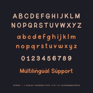 Scout Font, Beautiful Font, Script Font, Elegant Font, Handwritten Font ...