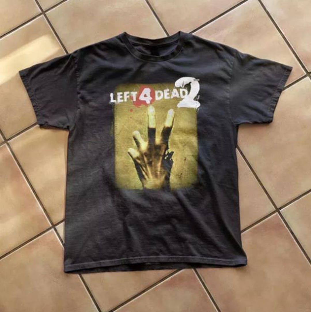 Left 4 Dead 2 T-shirt, Vintage Grunge Graphic Hoodie, Opium Y2K Tapout ...