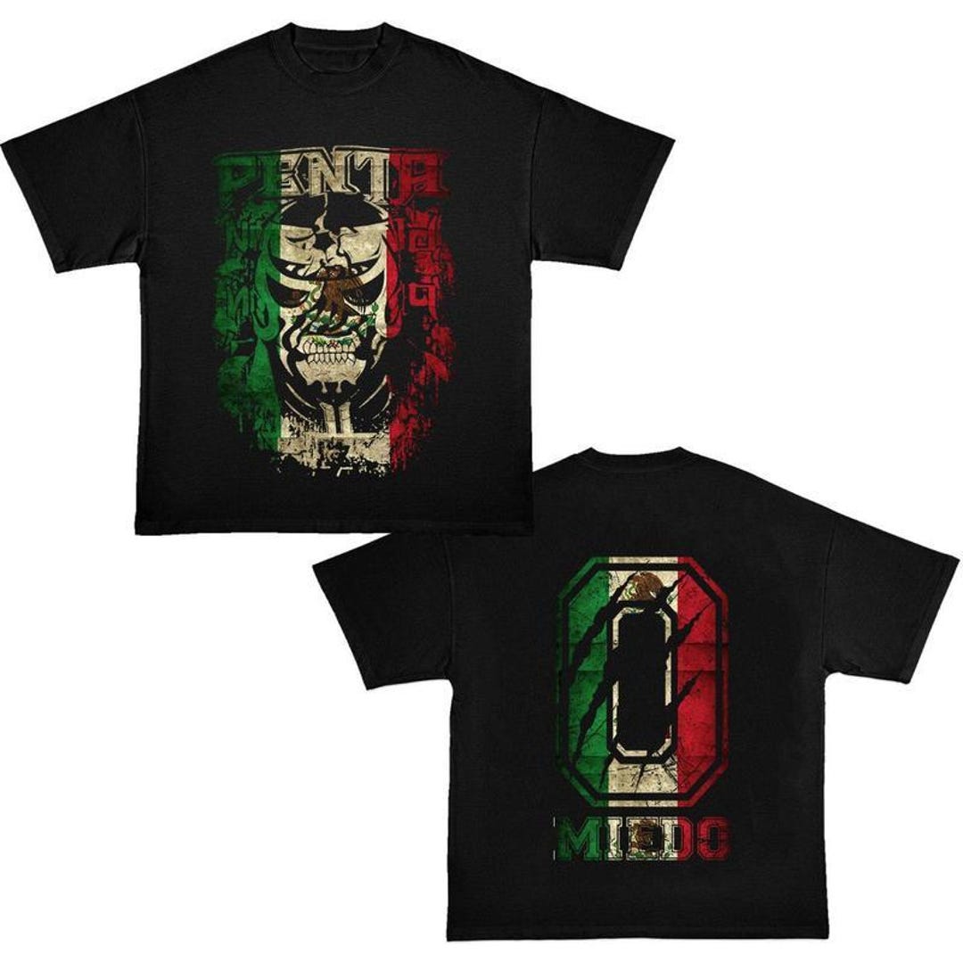 Penta Jr. Mexico Flag Lucha Libre T-shirt, Wrestling Hoodie With Iconic ...