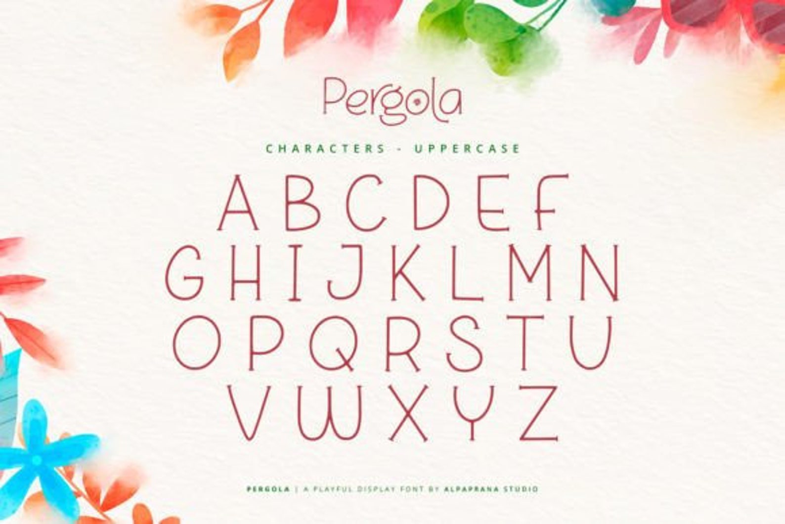Pergola Font, Cute Fonts With Tails, Rustic Fonts, Bold Fonts ...