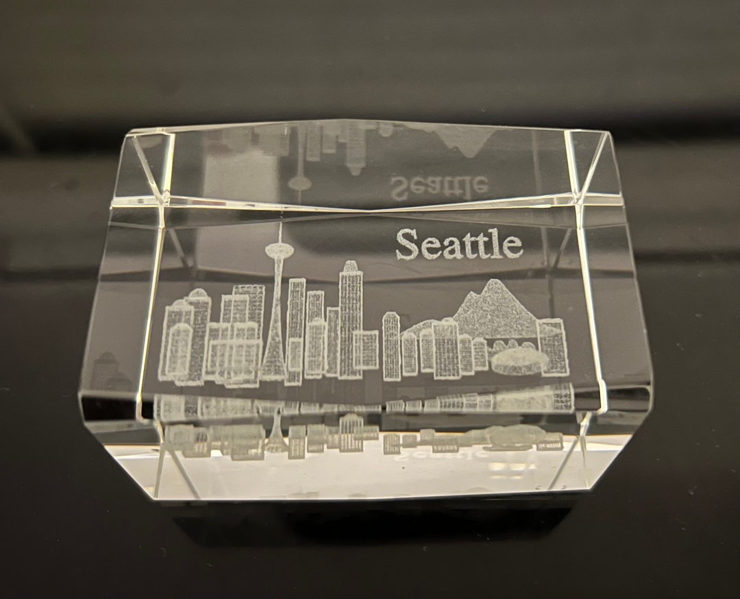 Glass Cube Seattle Skyline King Dome - Etsy