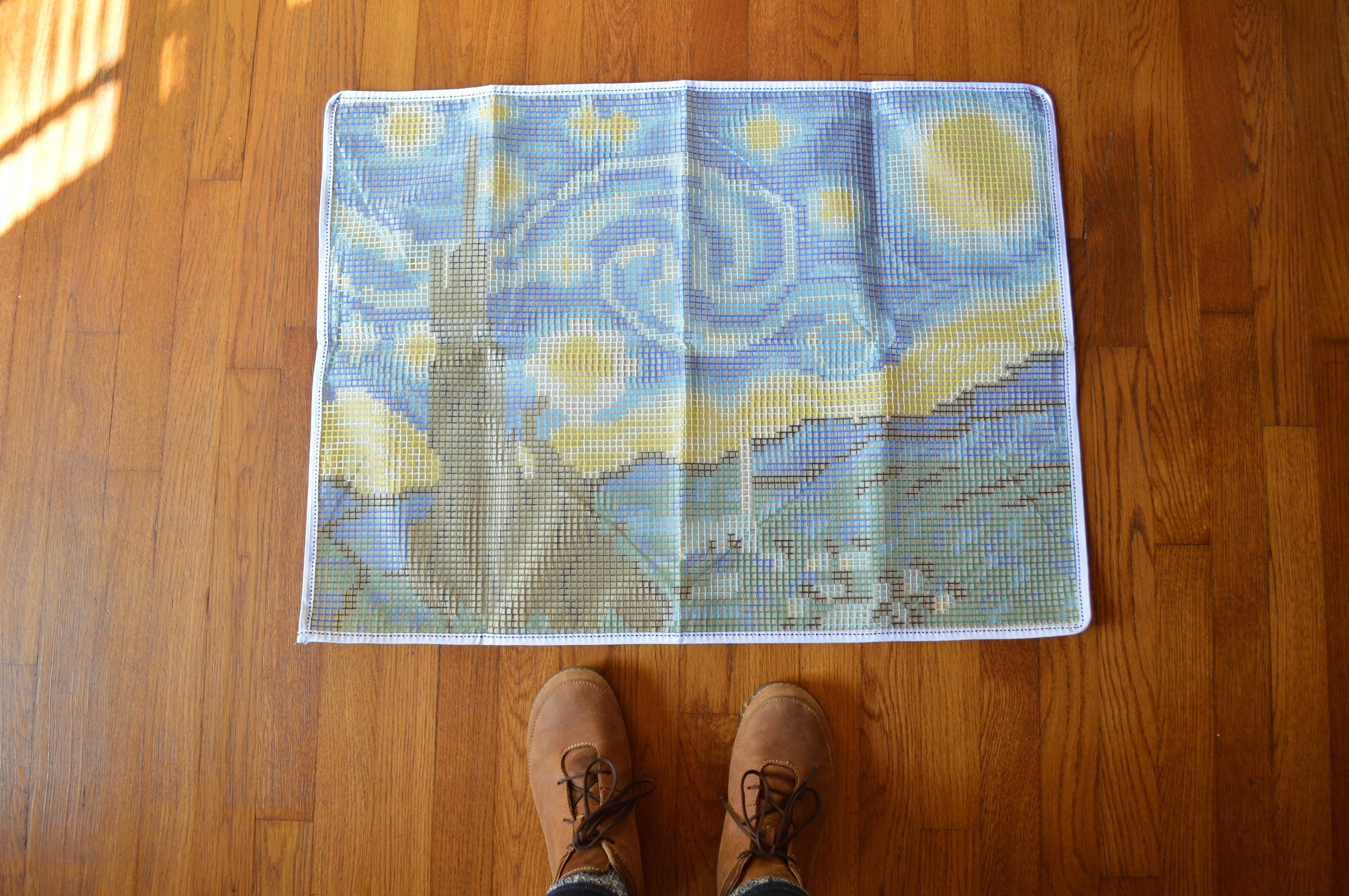 Starry Night Latch Hook Kit - Craft Kits - DIY Rug Making Kit - Vincent ...