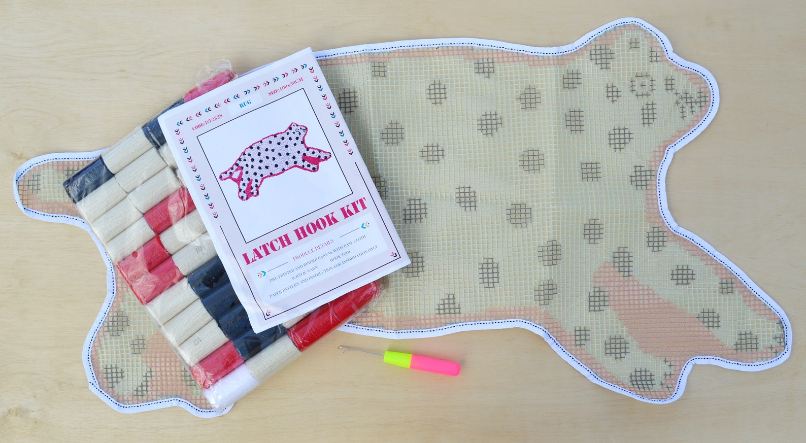 Farting Cat Rug Latch Hook Kit Craft Kits Rug Hooking - Etsy