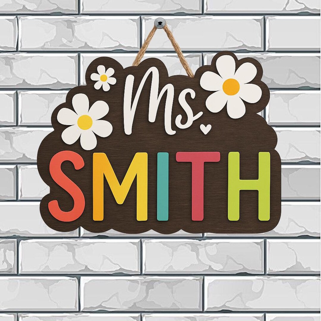 Custom Name Classroom Welcome Sign for Teachers, Personalized Disney ...