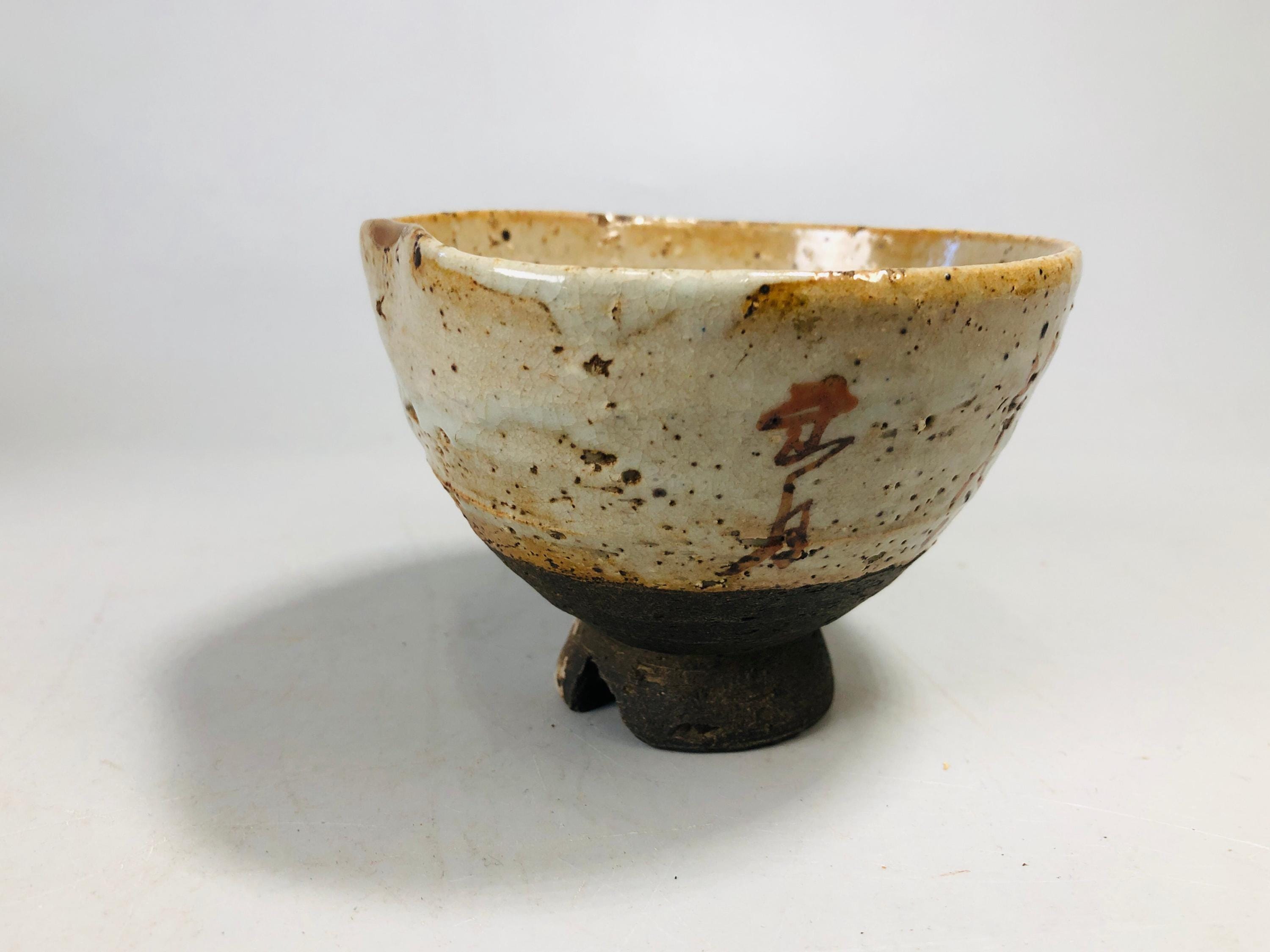 Y7169 CHAWAN Rengetsu Bowl Signed Box Kintsugi Japan Antique Tea ...
