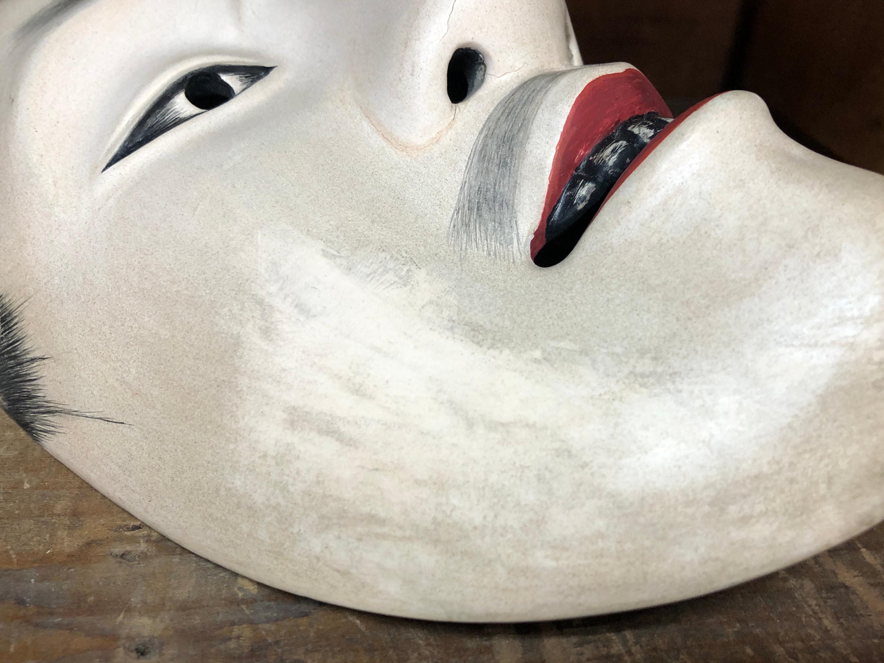 Y2985 NOH MASK Imawaka Young Commander Busho Bushi Samurai Japan ...