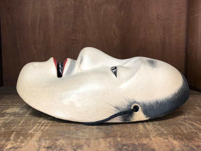 Y2985 NOH MASK Imawaka Young Commander Busho Bushi Samurai Japan ...