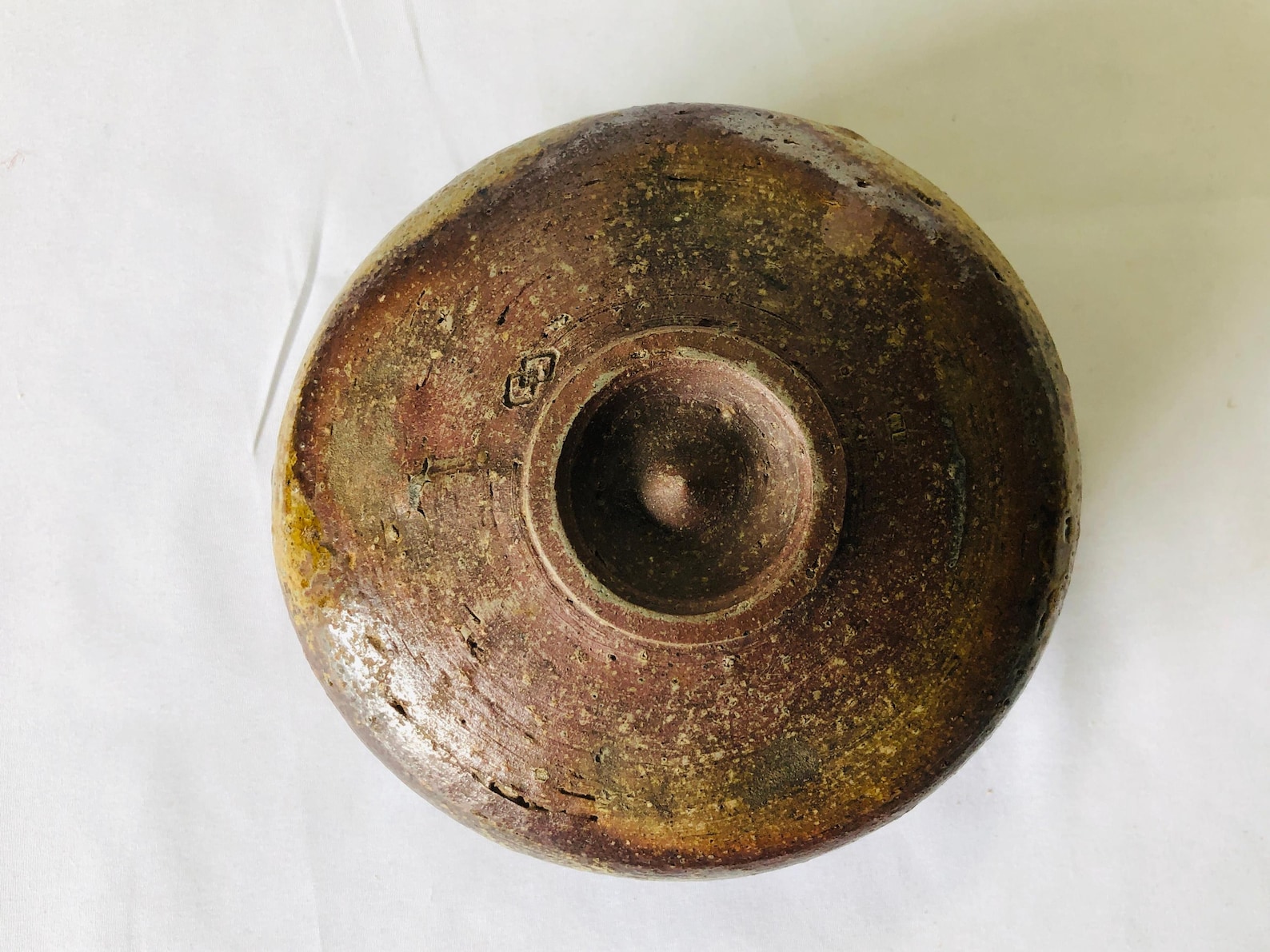 Y5007 CHAWAN Bizen-ware Signed Box Kobizen Japan Antique Tea Ceremony ...