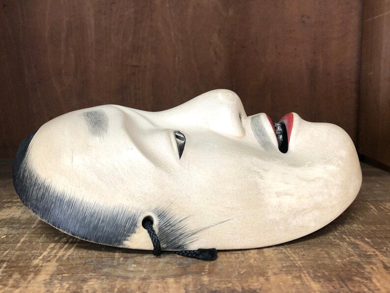 Y2985 NOH MASK Imawaka Young Commander Busho Bushi Samurai Japan ...