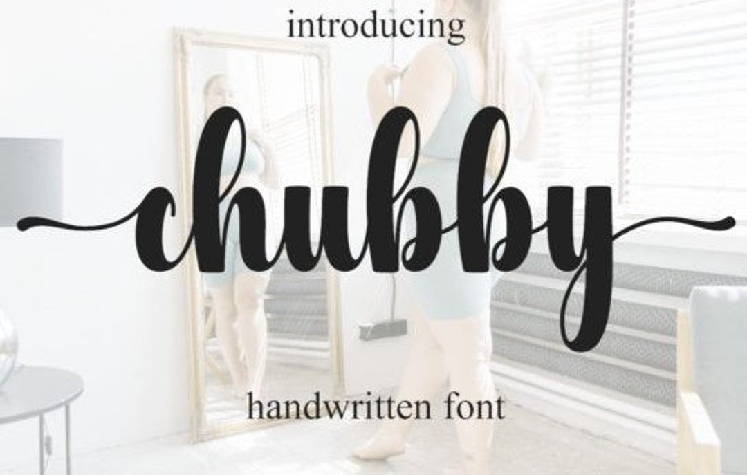 Chubby Font, Handwritten Font, Groovy Font, Canva Font, Calligraphy ...