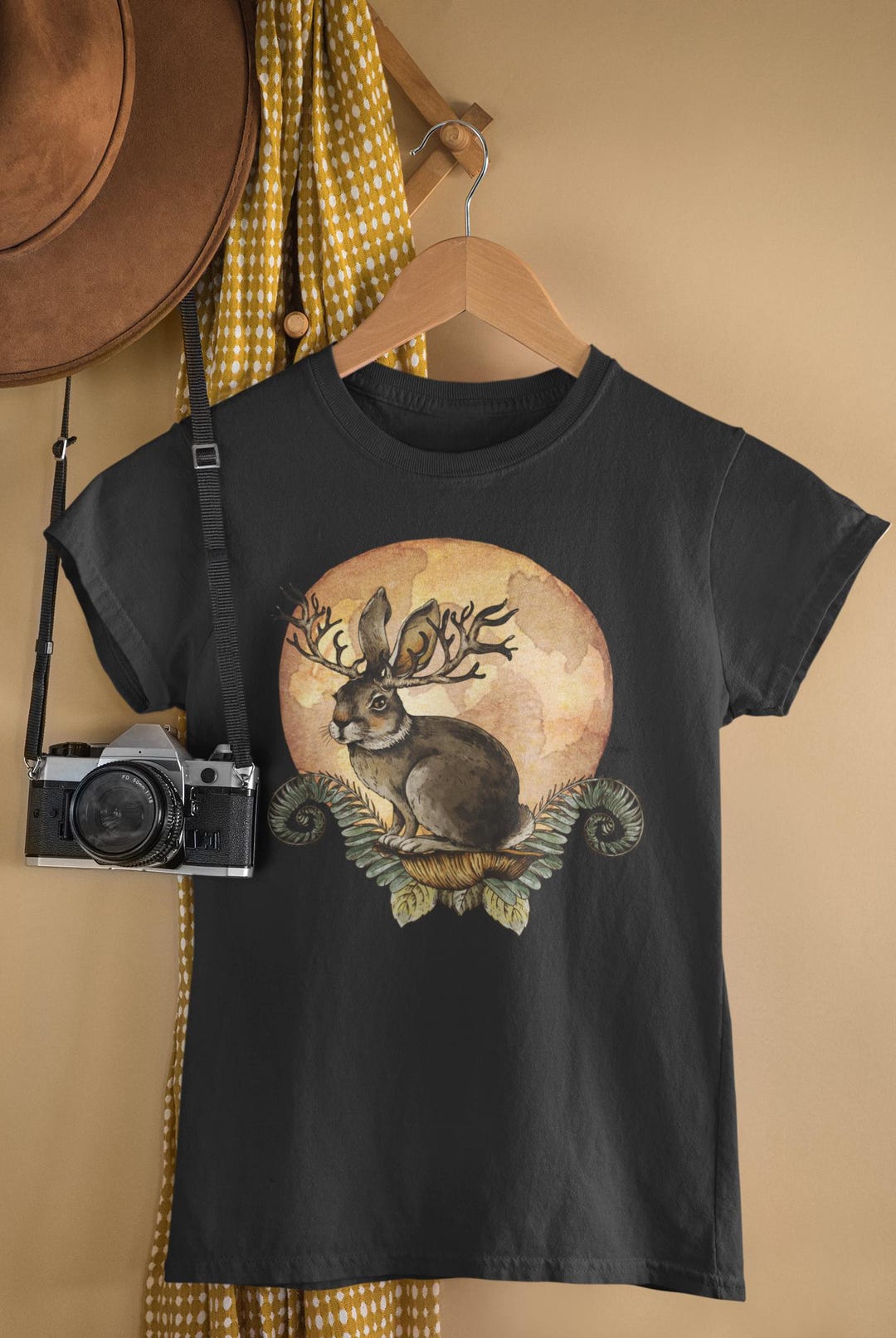 Jackalope T Shirt Cryptid T Shirt Vintage Style American Folklore Weird ...
