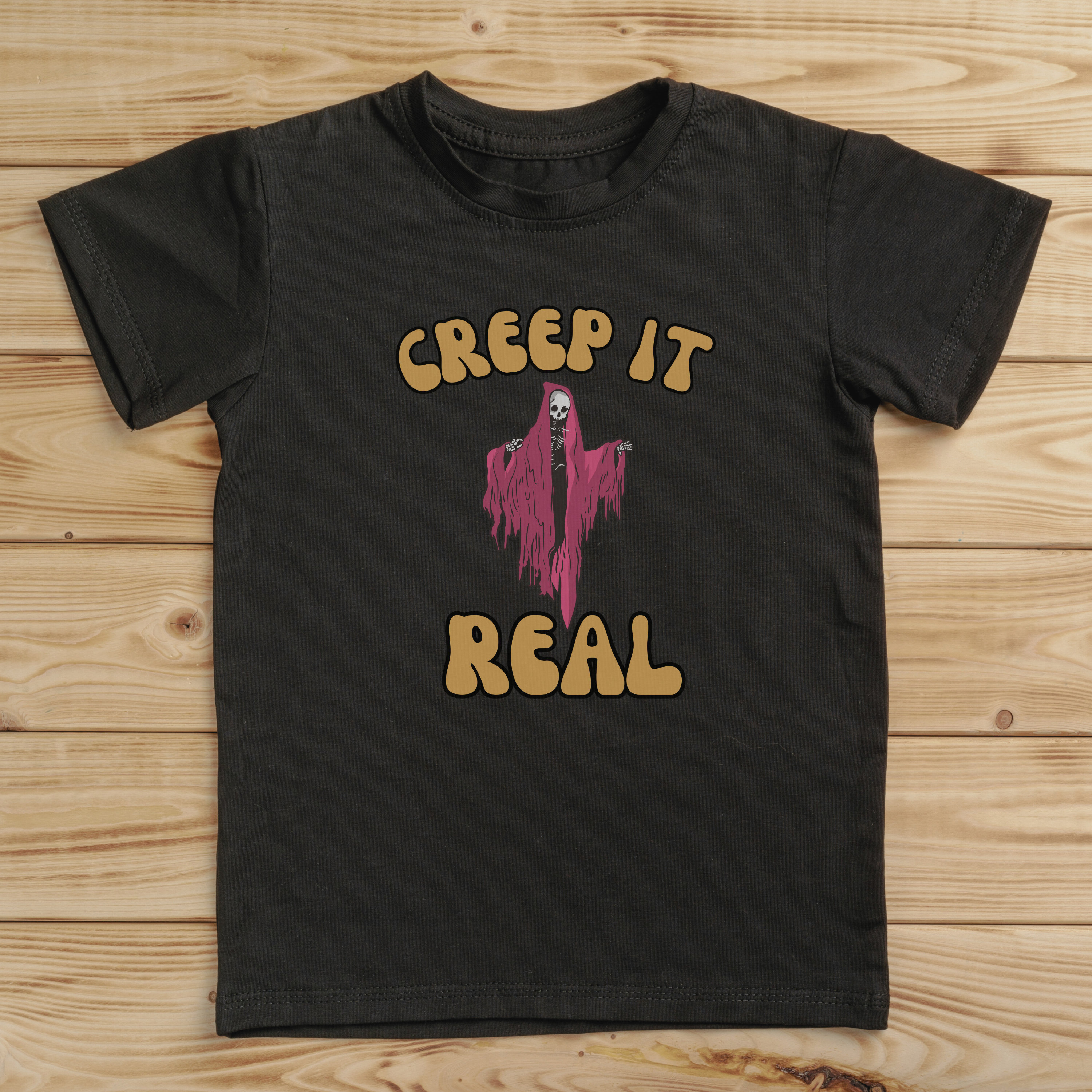 Creep It Real Spooky T-shirt Unisex Heavy Cotton Tee Retro Inspired ...