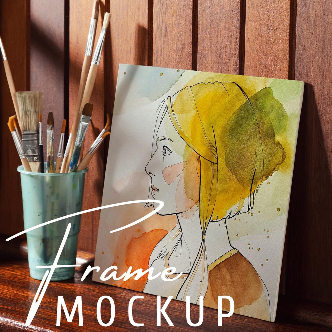 Square Poster Mockup Close up Detail View Flat Lay Mockup Design ...