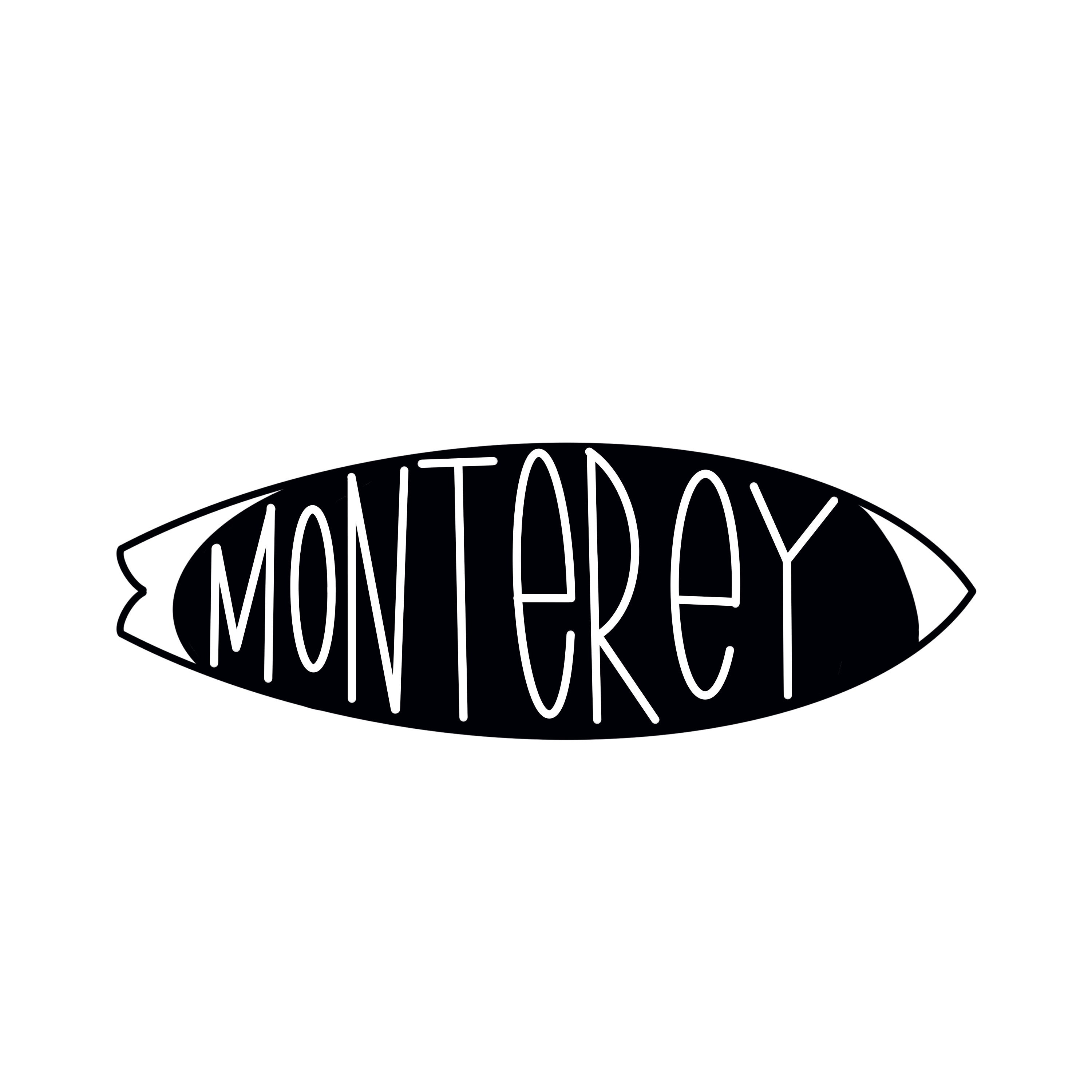 Monterey Surfboard SVG - Etsy