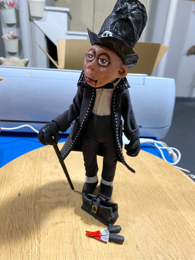 Jack the Ripper Figurine Clay Polymer Clay Resin Gothic Victorian ...