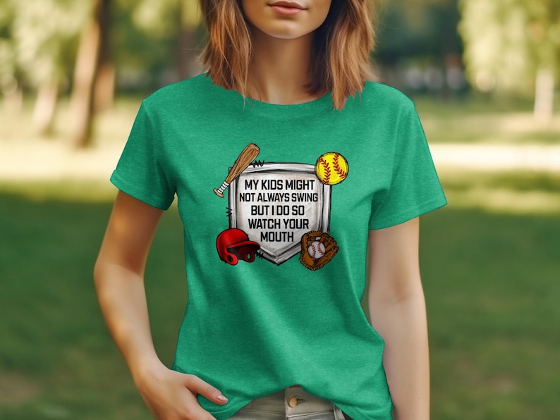 Personalized Funny Baseball Softball Parent T-shirt, My Kids Might Not ...