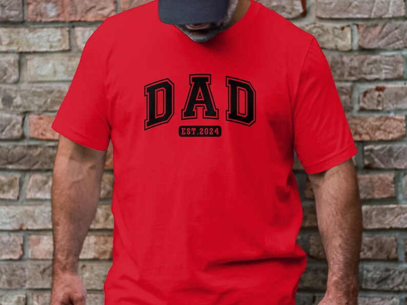 Dad EST. 2024 T-shirt, Perfect Father's Day Gift, Gift for Dad, New Dad ...