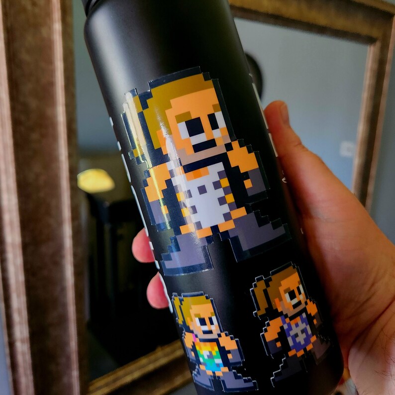 8-bit Pixel Art WWF Hart Foundation Collection Vinyl Sticker Set of 5 ...