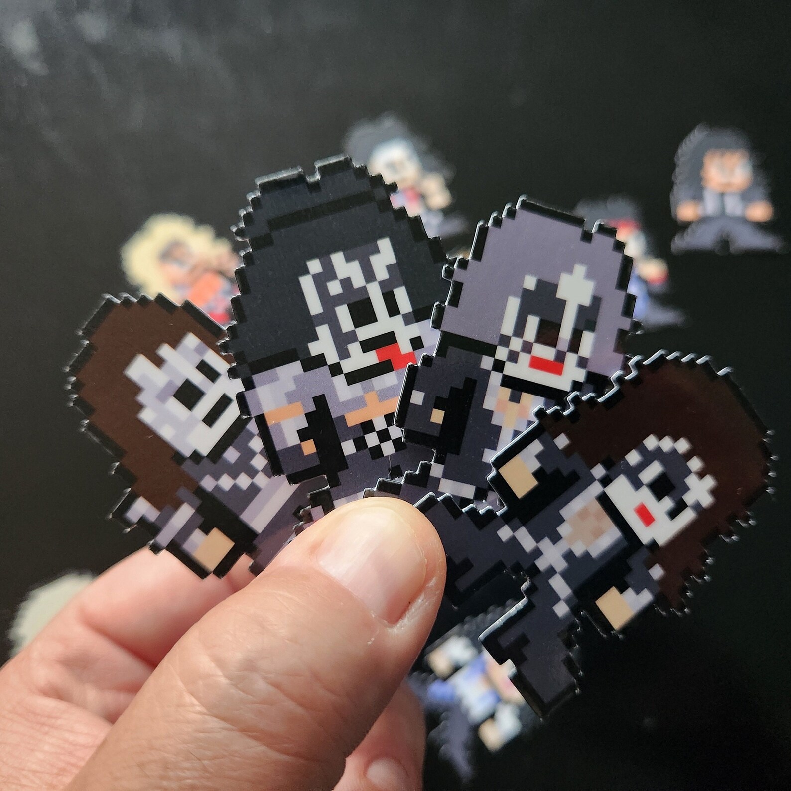 8-bit Pixel Art Stickers Horror Movie Villains Collection Vinyl Sticker ...