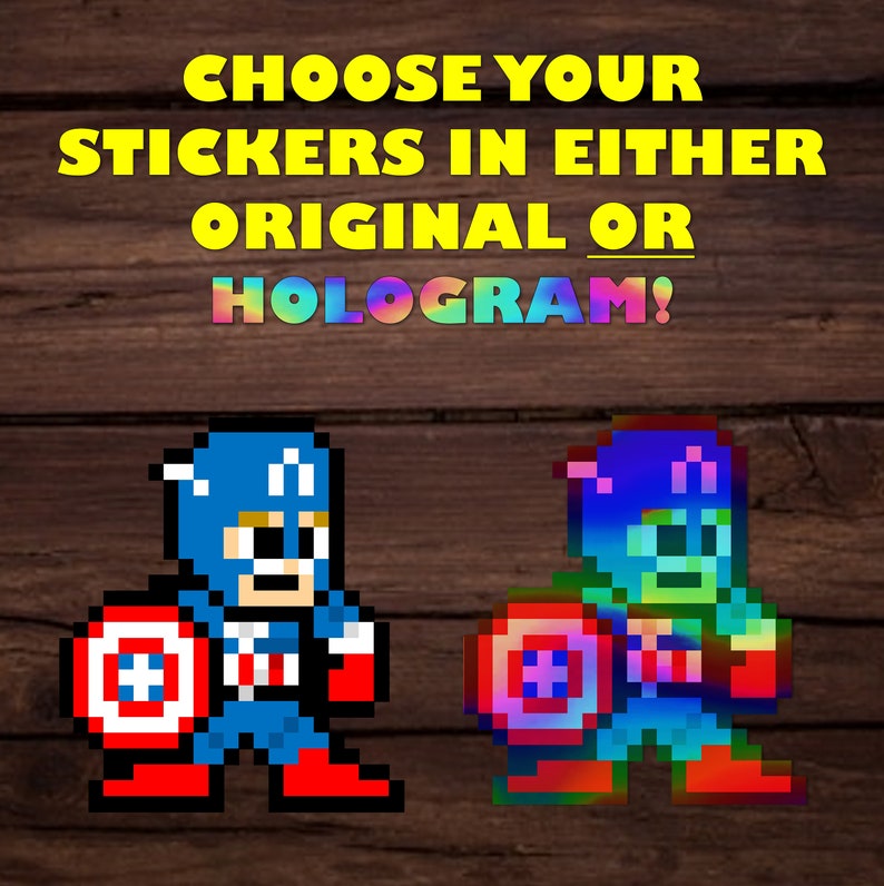 8-bit Retro Comic JUMBO Sticker Set of 2: Batman Vs Joker - Etsy