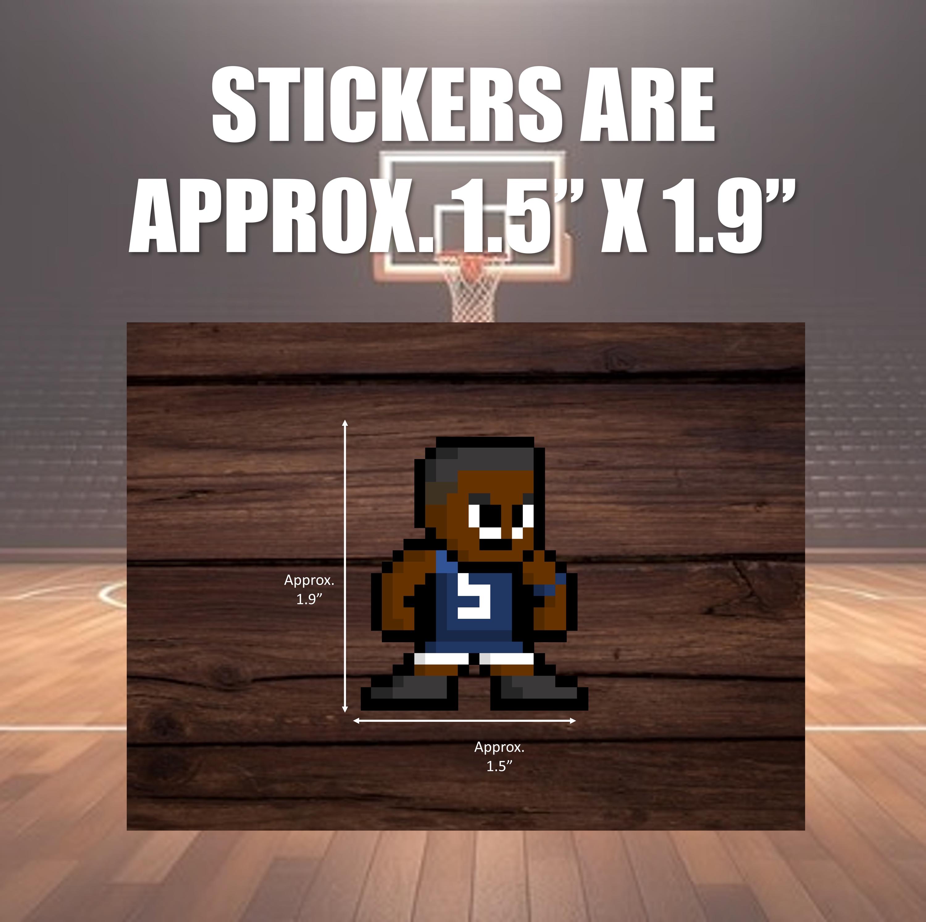 8-bit Sticker Set of 14 Individual Decals: 2020's Basketball Stars ...