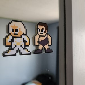 8-bit Pixel Art WWF British Bulldogs Set of 3 Individual Stickers ...