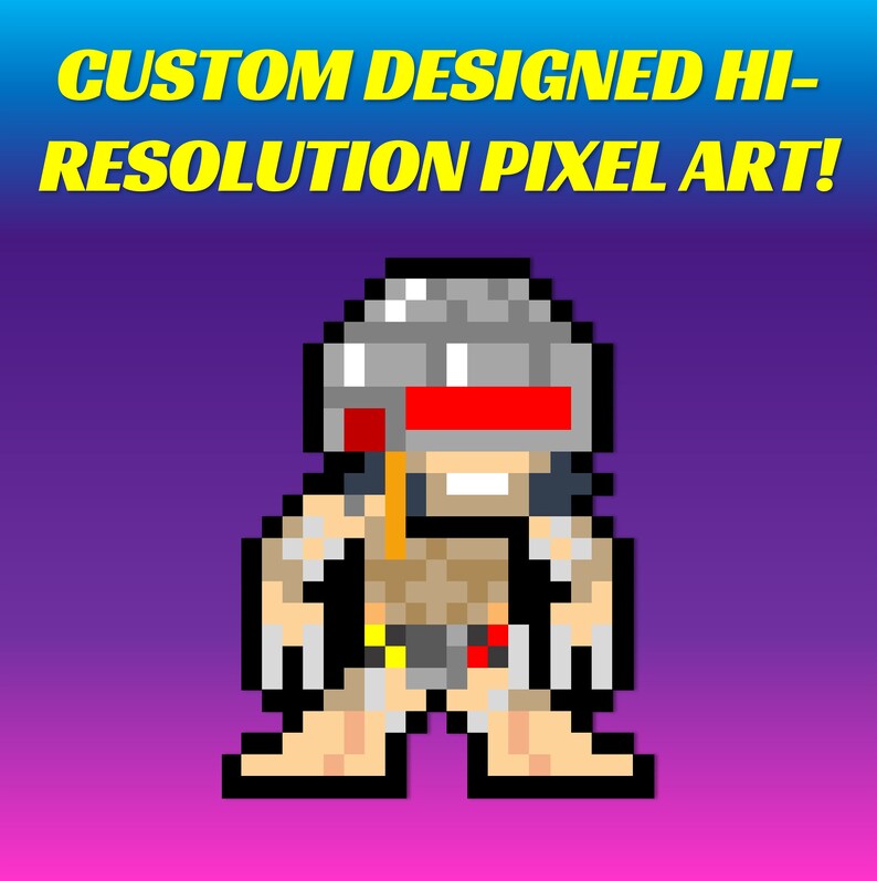 8-bit Pixel Art Stickers SNIKT Collection Vinyl Sticker Set of 13 ...