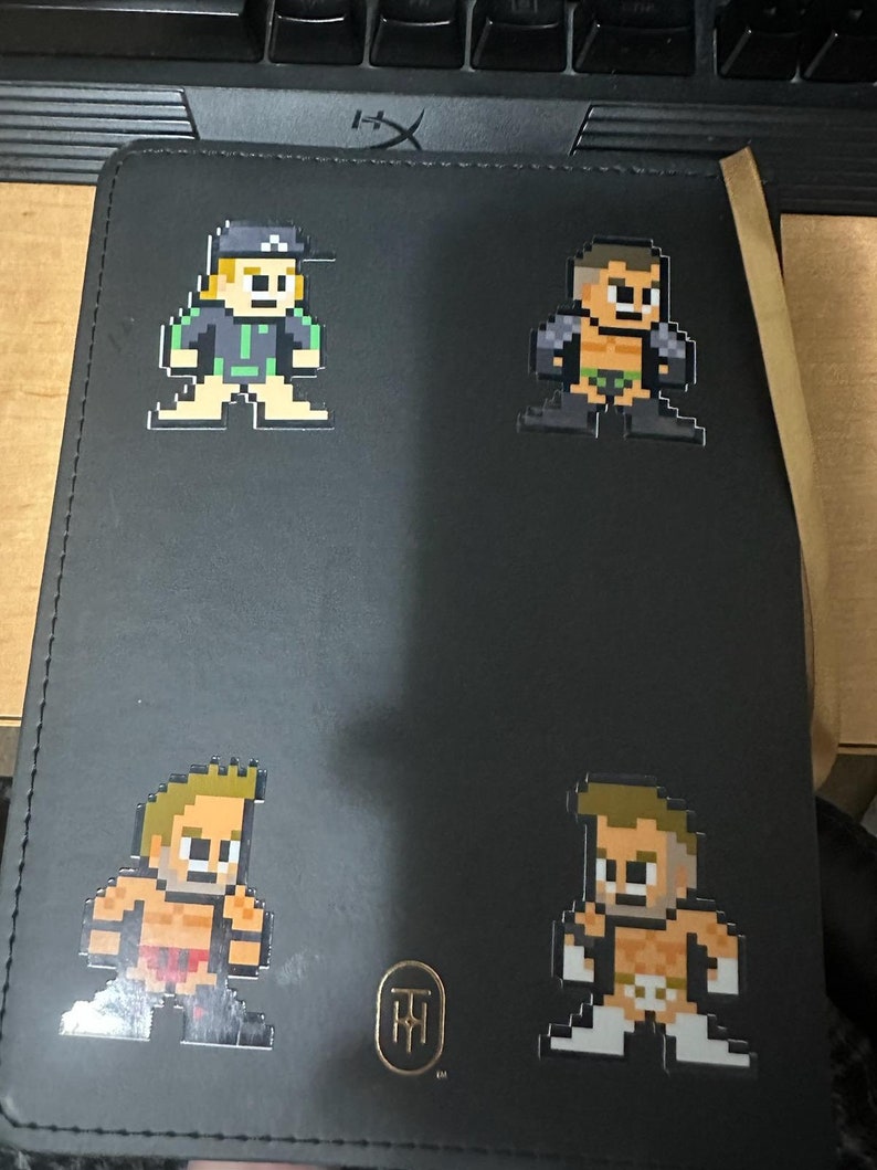 8-bit Pixel Art AEW Blackpool Combat Club Collection Vinyl Sticker Set ...