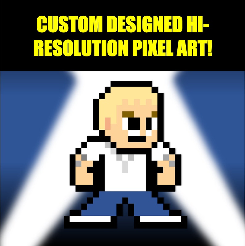 8-bit Pixel Art Eminem Collection Vinyl Sticker Set of 13 Individual ...